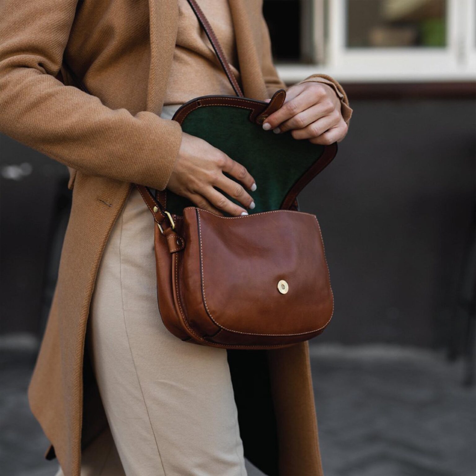 Gianni Conti Italian Leather Small Frame Handbag - 91331 | Shop Online